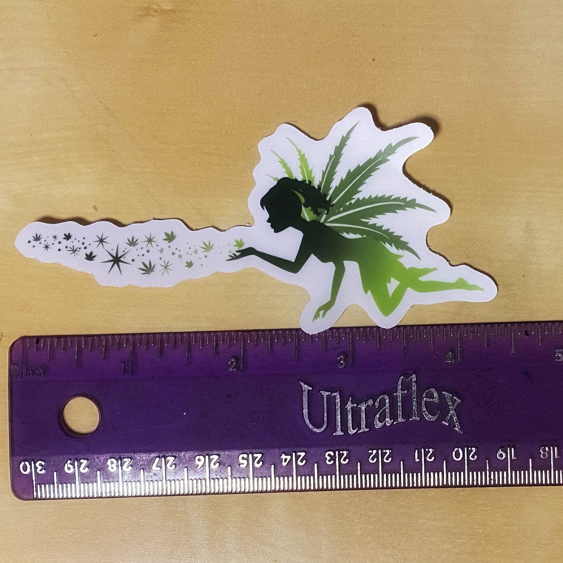 Cute Weed Fairy Sticker, for Computer, Hydroflask, Festival Sticker ...
