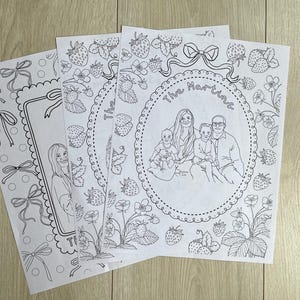 Personalized Family Coloring Pages | Custom Name Coloring Sheet ...