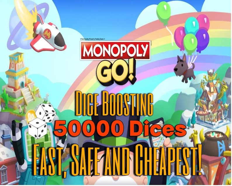 CHEAPEST Monopoly Go Dice Boosting Service 50000 Dices - Etsy