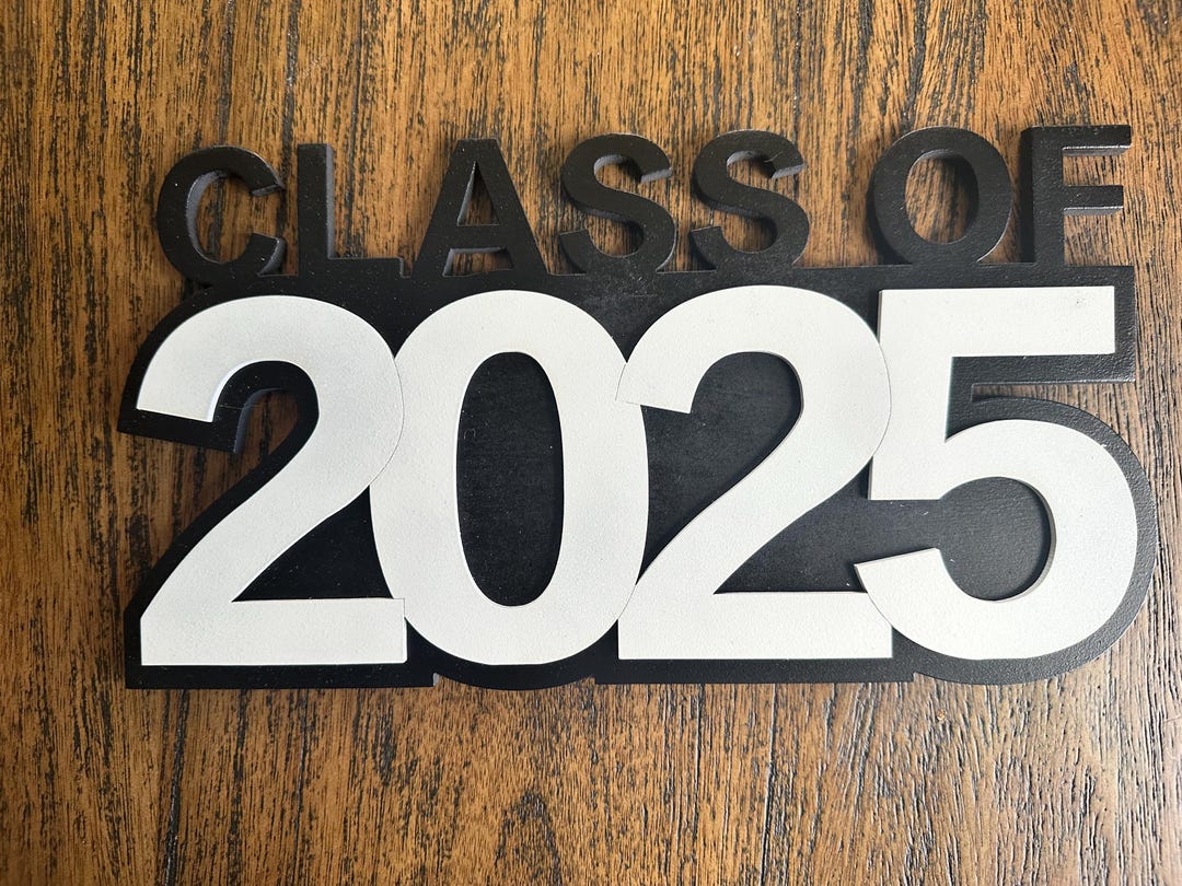 Class of 2025 Wooden Photo Prop – Perfect for Graduation & Birth ...
