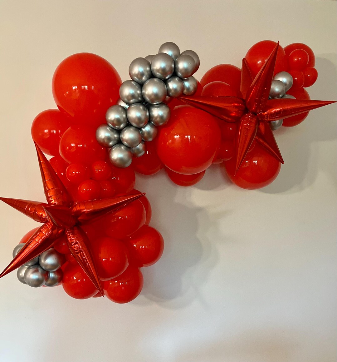 Red Cherry Blossom DIY Balloon Garland Kit- 60 Pieces (6ft ...