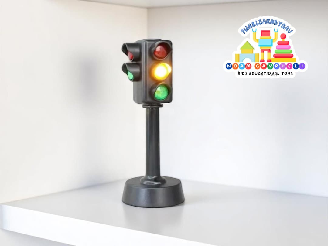 Traffic Road Signal Toy | Stoplight Pretend Play Set | Educational ...