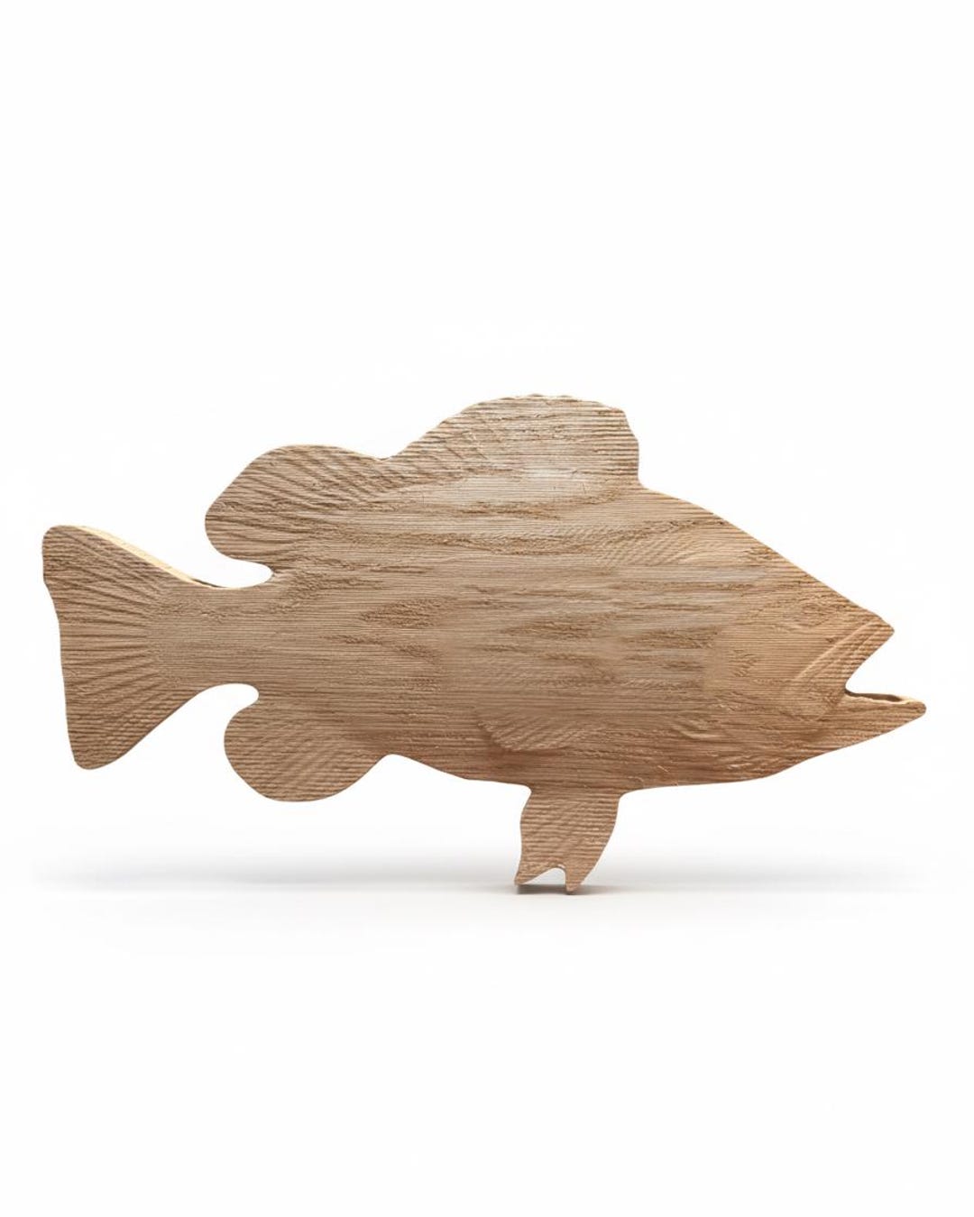 Largemouth Bass Charcuterie Board | Oak Fish Shaped Serving Tray ...