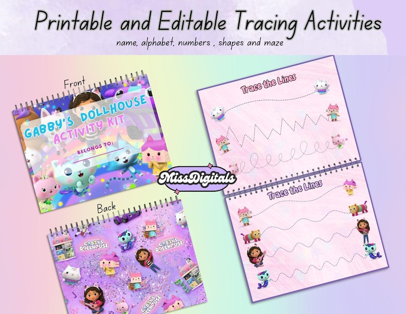 Gabby's Dollhouse Printable Busy Book - Etsy