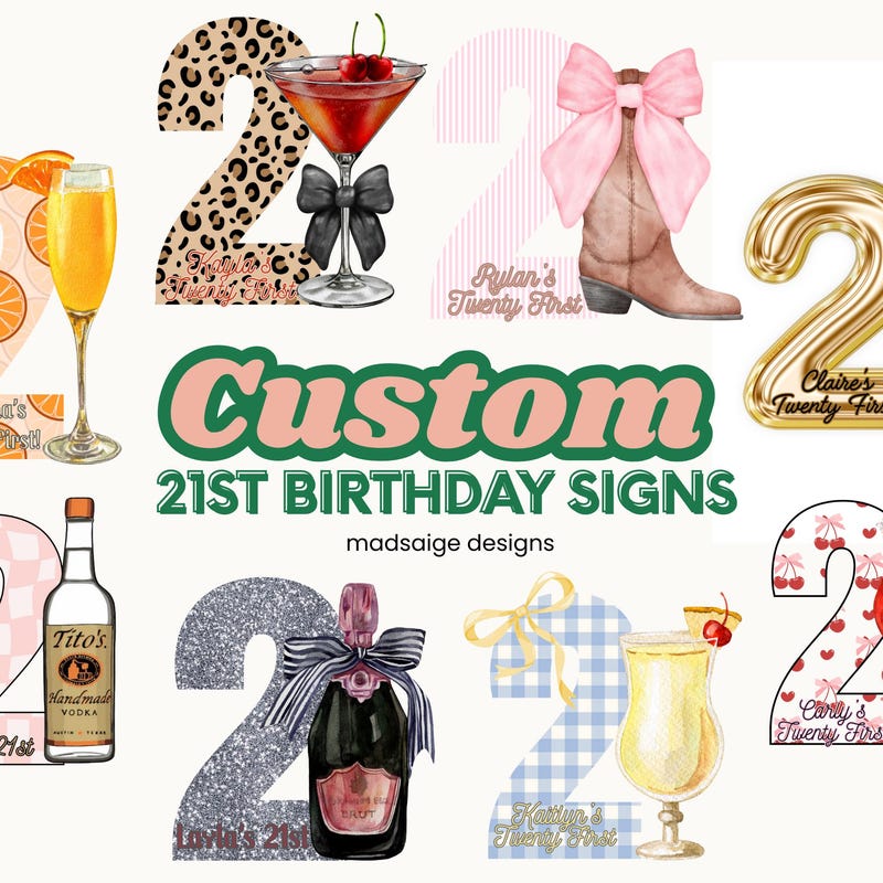 21st Birthday Sign - Etsy