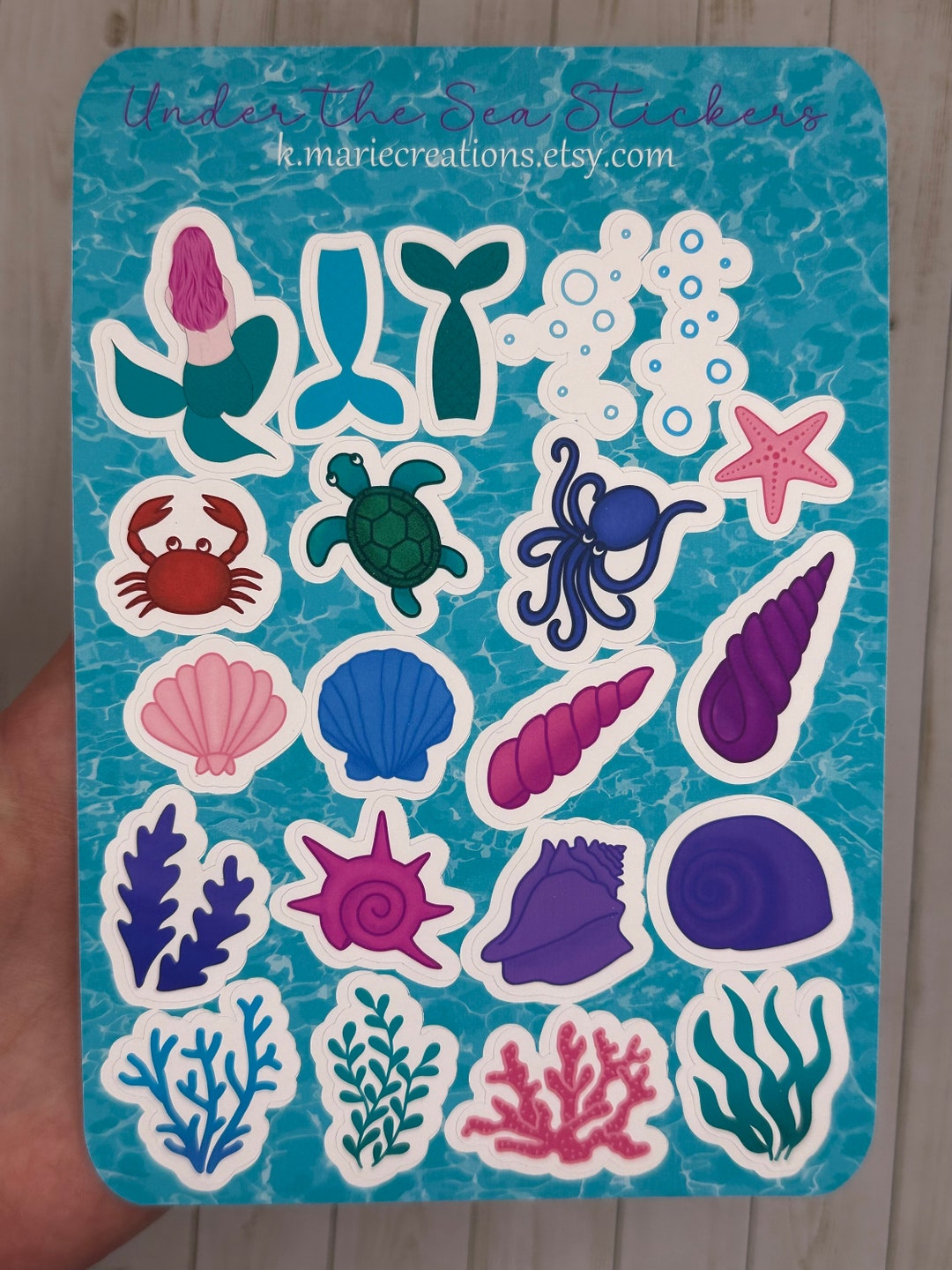 Under the Sea Sticker Sheet - Etsy