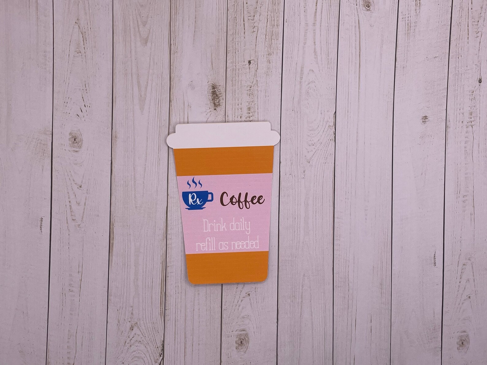 Coffee Prescription Sticker - Etsy