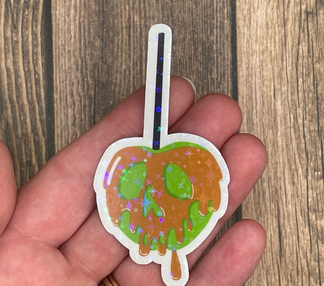 Holographic Poison Candy Apple Sticker, 3 Inches - Etsy