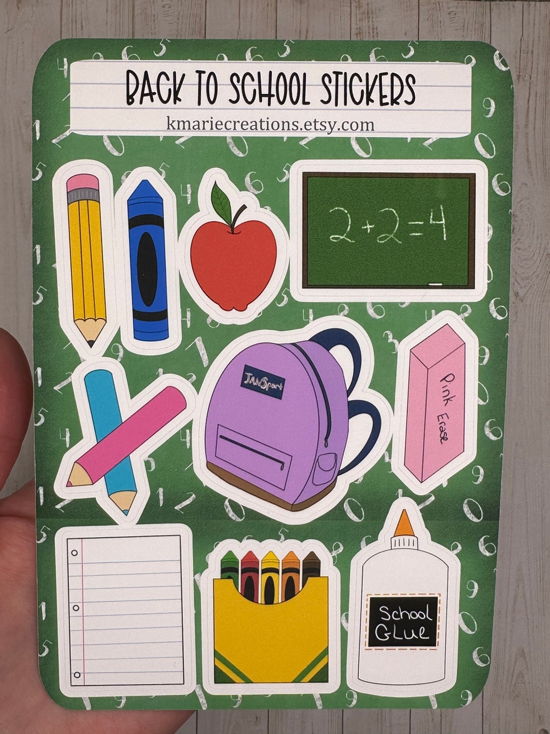 Back to School Sticker Sheet - Etsy