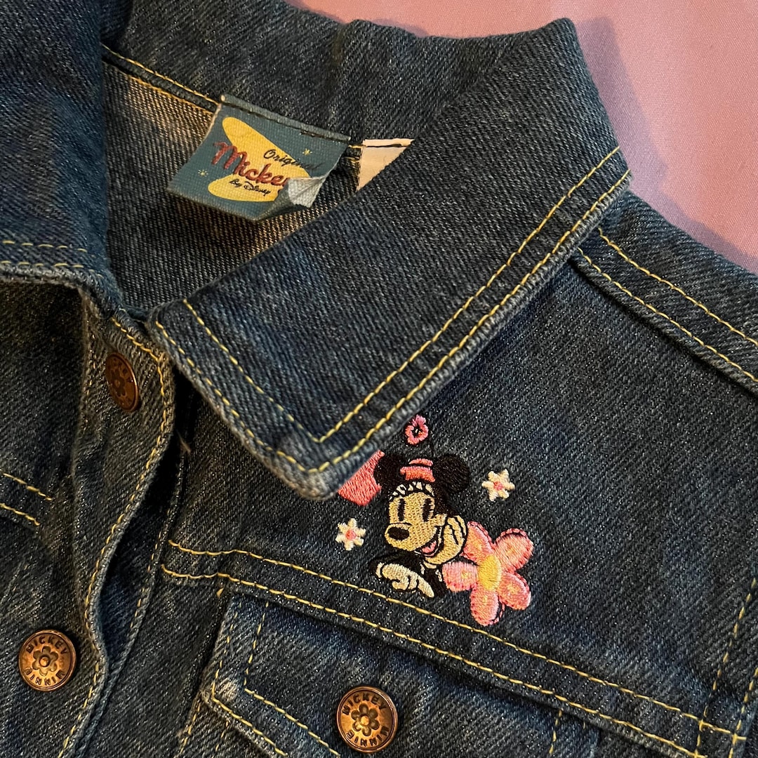 Vintage Disney Minnie Mouse Denim Jacket Toddler Girl 4T - Etsy