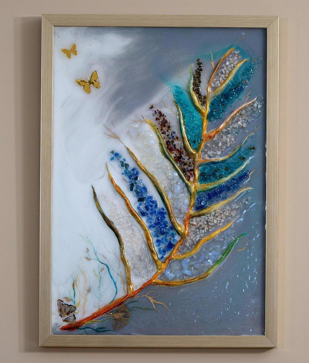 Resin Wall Art Resin Wall Decor Wedding Gift 3D Resin Art Handcrafted ...