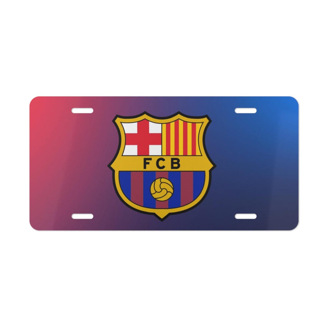 FC Barcelona Custom Vanity Plate - Personalized Car Tag, Auto Decor ...
