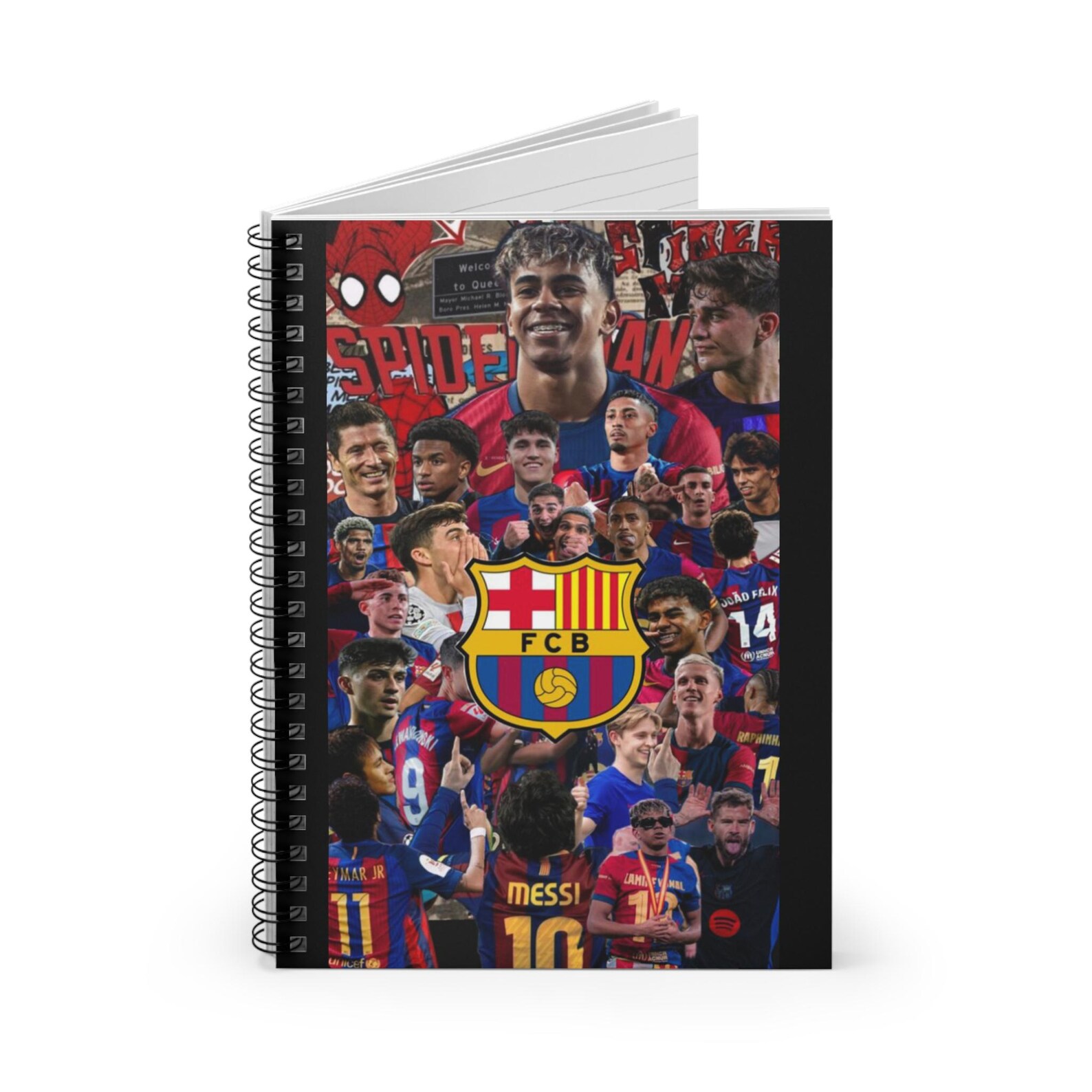 FC Barcelona Superfan Notebook | Ruled Spiral Journal | Gift for Soccer ...