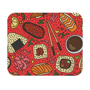 Mouse Pad - Sushi Design - Colorful - Asian - Chinese - Desktop ...