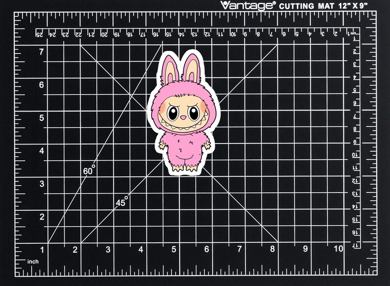 Labubu Pink Sticker Vinyl Matte Pop Mart - Etsy
