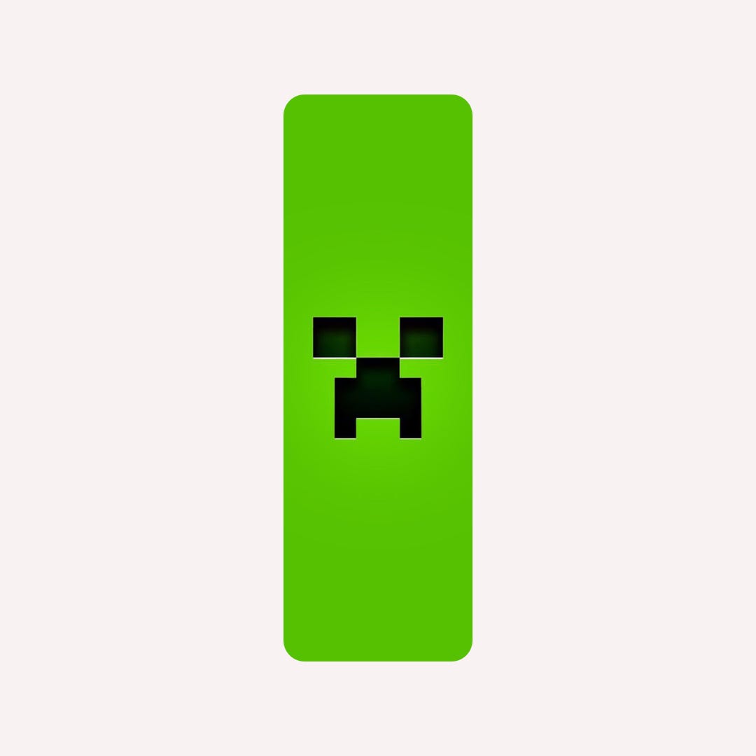 Minecraft Creeper Bookmark - Etsy