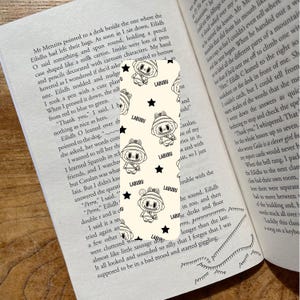 Labubu Cream Bookmark - Etsy