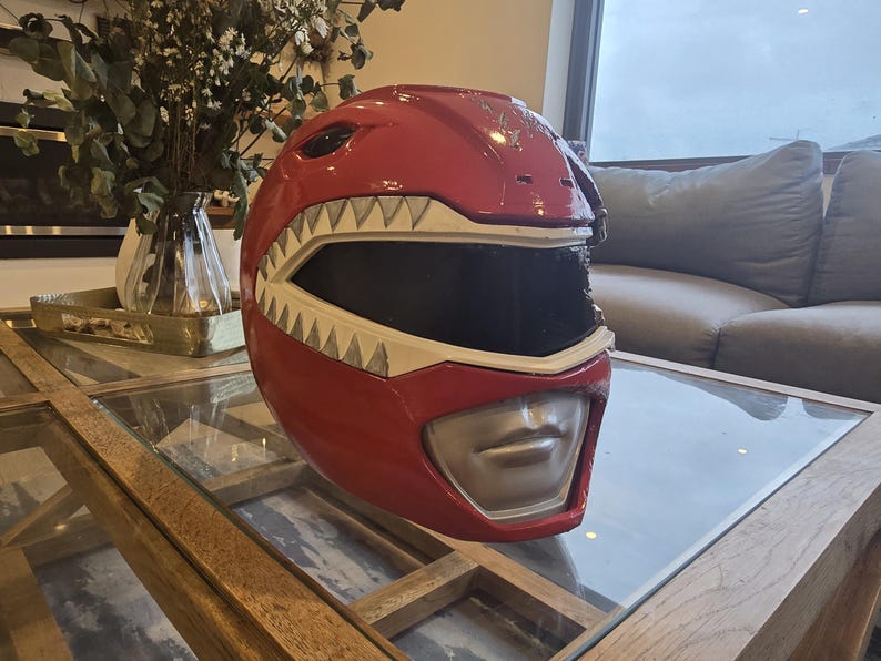 3d Printed Battle Damage Red Power Ranger - Etsy