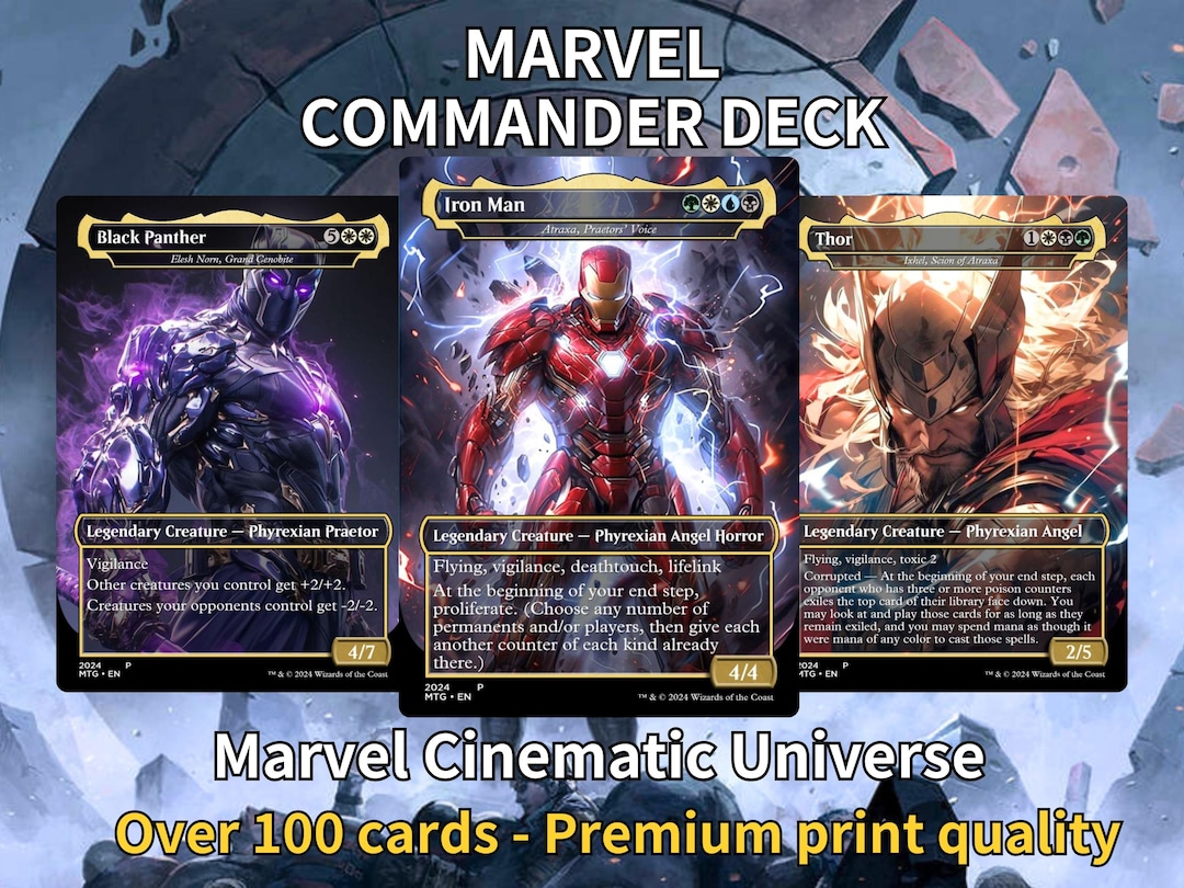 Marvel Cinematic Universe Adventure Time Commander Deck Marvel ...