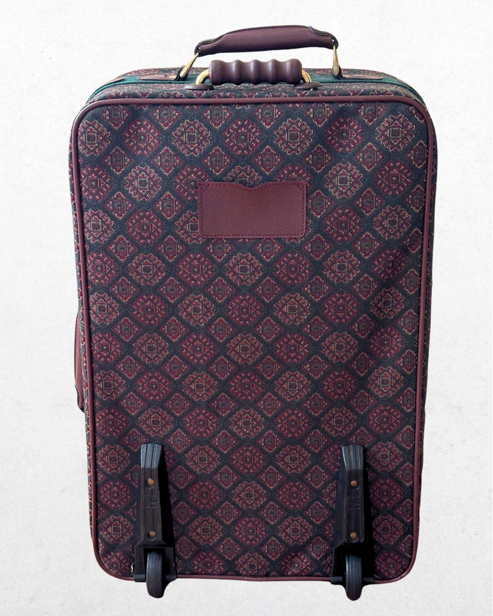 1980s Vintage Bill Blass Medium Size Rolling Suitcase Excellent Condition - Etsy