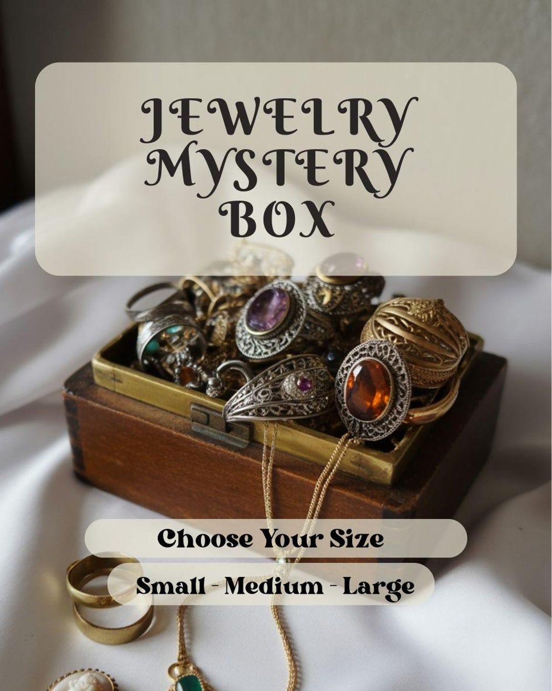 Mystery Jewelry Box | Gold, Silver, Boho, Minimalist, Vintage Styles ...