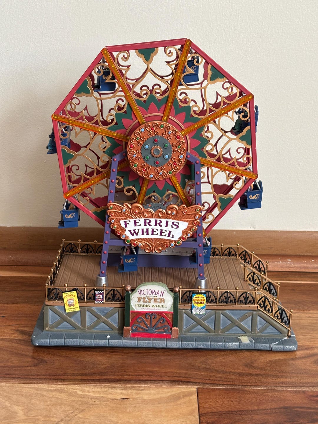 Lemax Victorian Flyer Ferris Wheel – Animated Christmas Village Ride ...