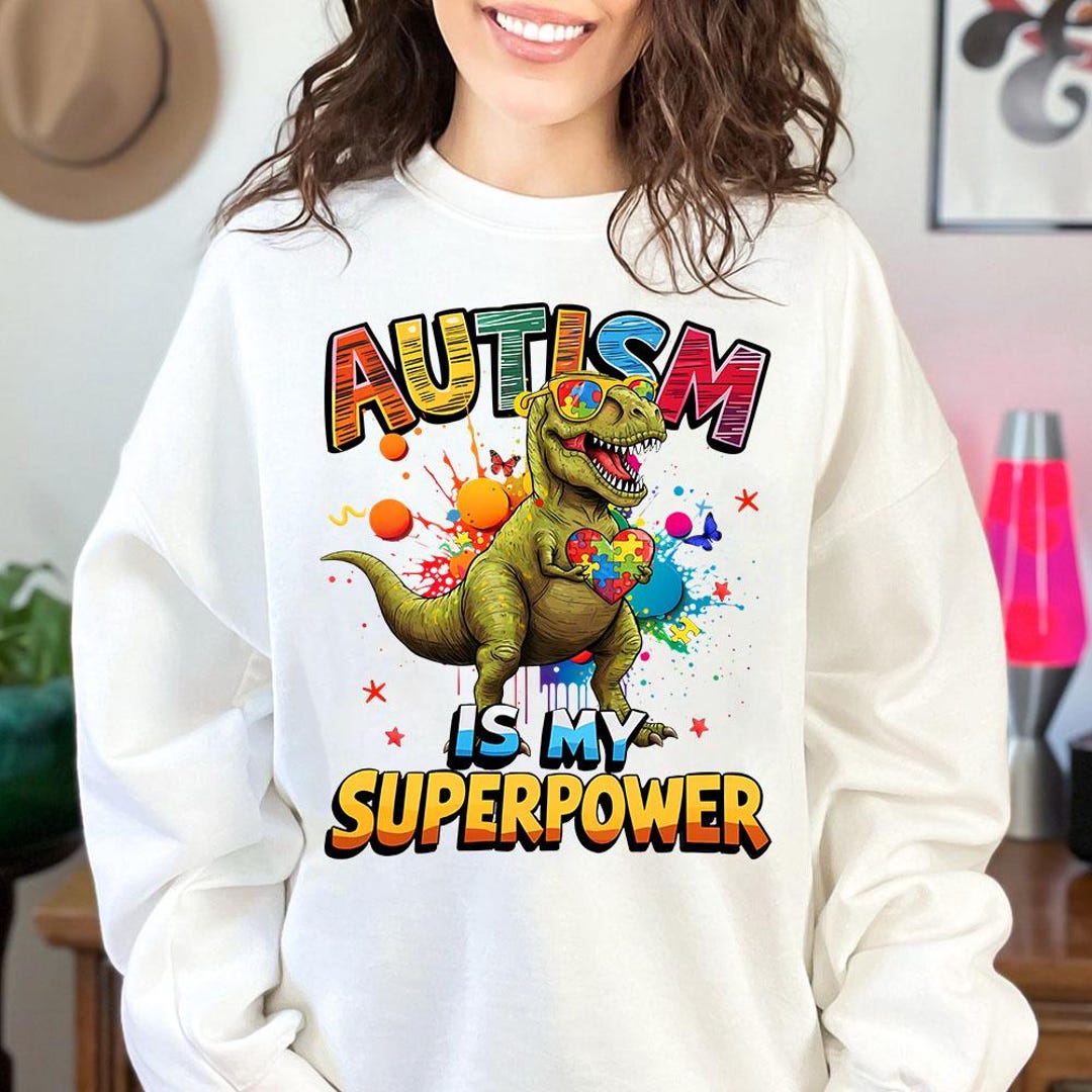 Autism is My Superpower Png, Autism Dinosaur Png, Autism Superhero ...