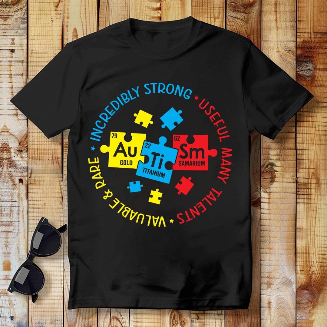 Autism Awareness Elements Periodic Table ASD Png, Periodic Autism Png ...