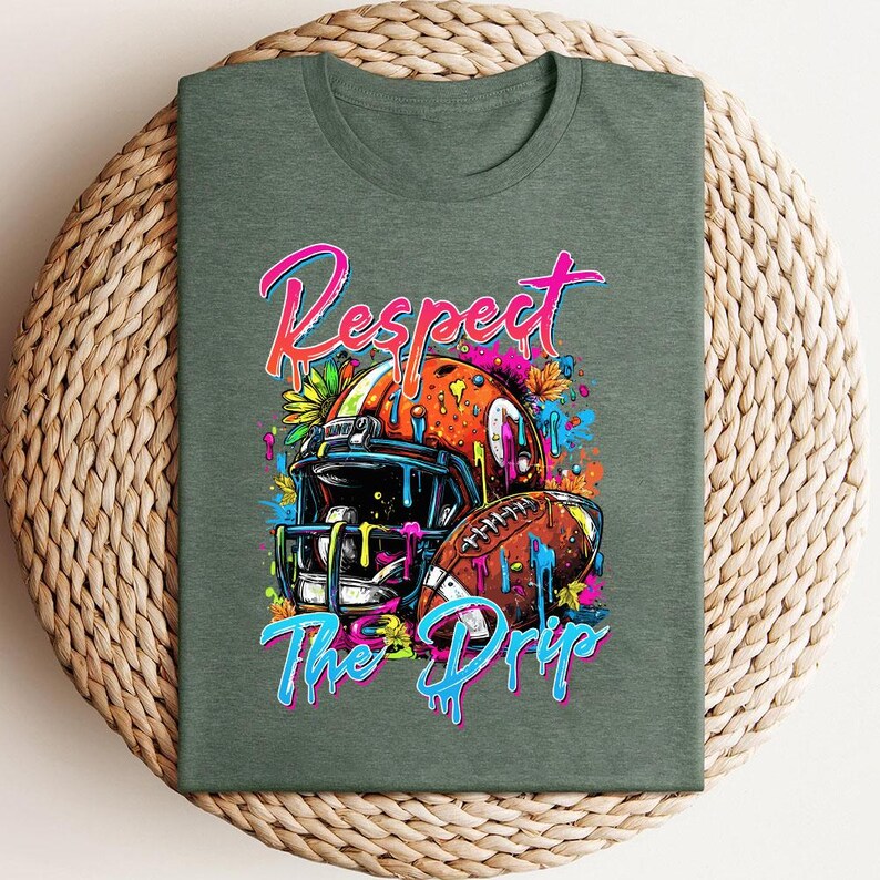 Respect the Drip Png, Football Drip Ice Cream Png, Football Lover, Game ...