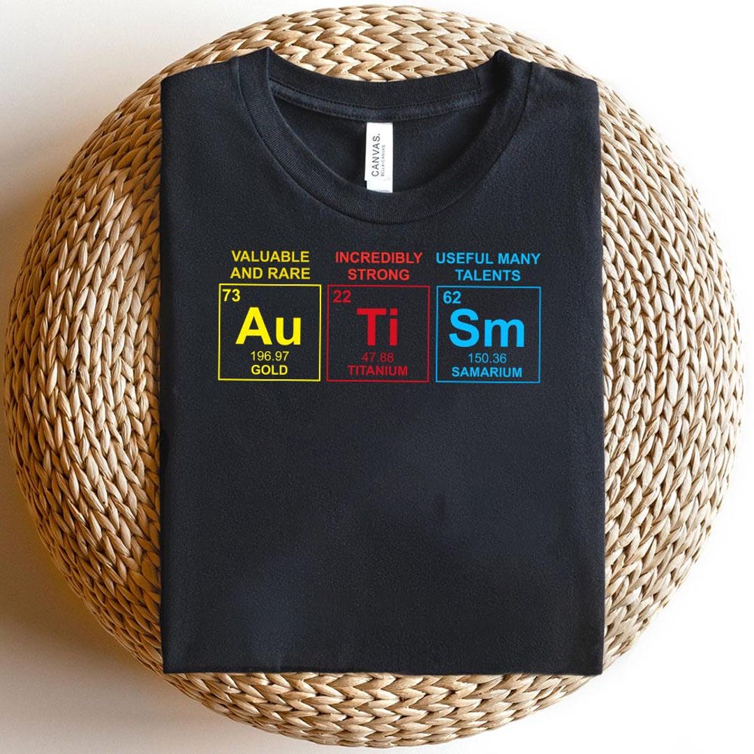 Autism Awareness Elements Periodic Table ASD Png, Periodic Autism Png ...