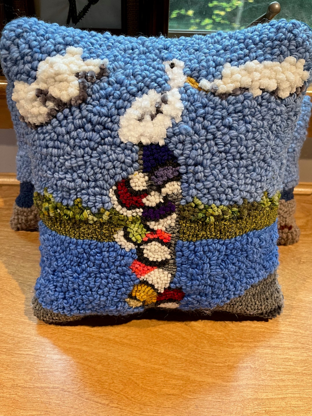 Hooked Pillows With Coastal Designs - Etsy