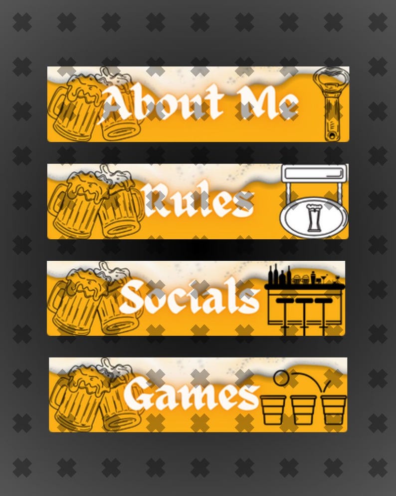 Beer Stream Panels(12): Subscription Badges(6) (digital Download) - Etsy
