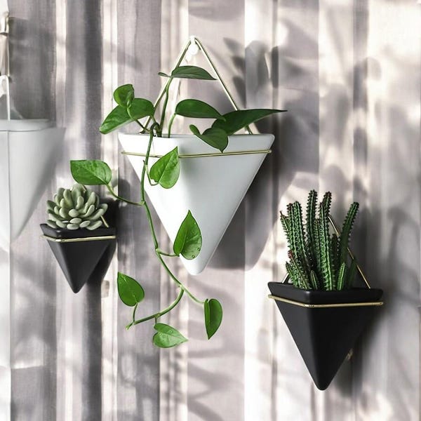 Geometric Wall Planter - Etsy