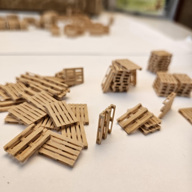EUR Pallet Miniatures in H0 (1:87) Scale. 100 Pcs. - Etsy