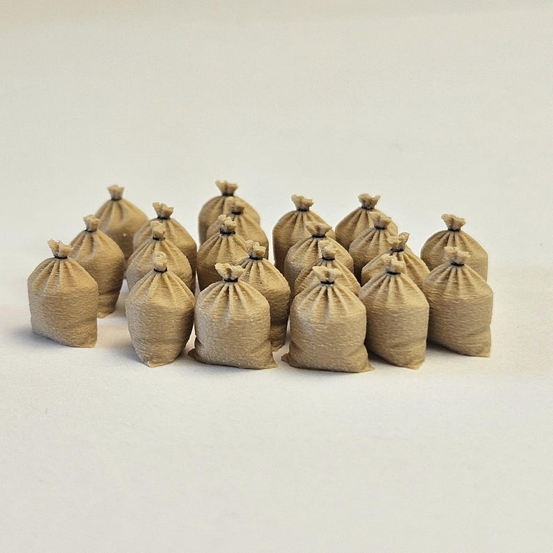 Miniature Tied Sacks: Diorama Scenery Details (20 Pcs, 10mm Tall) - Etsy