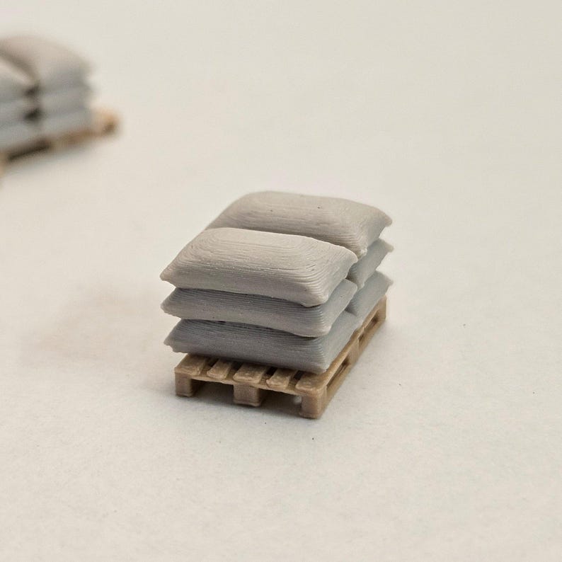 Sacks Stacked on Euro Pallets in H0 (1:87) Scale. 10 Pcs. - Etsy