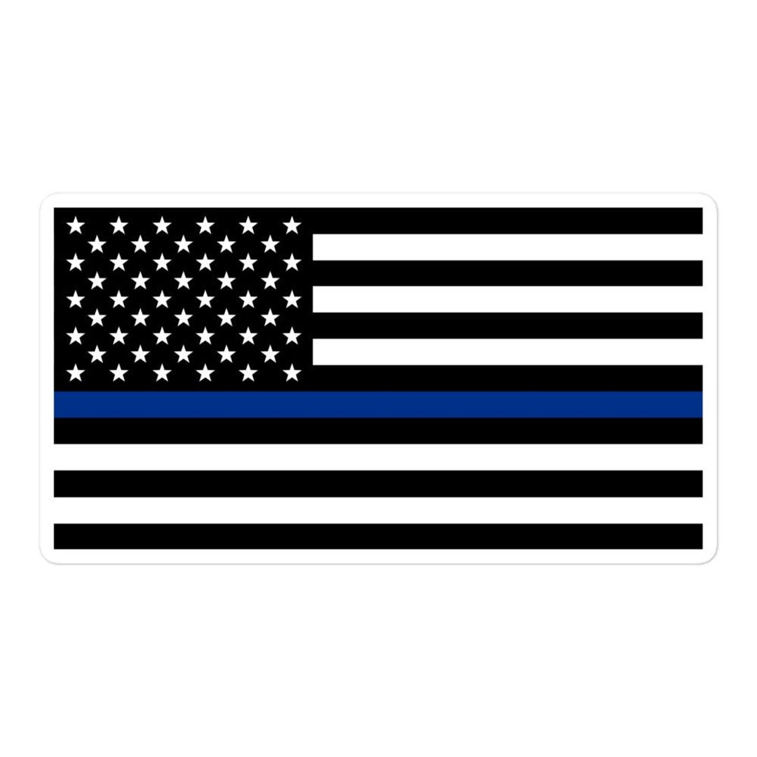 Thin Blue Line Flag Sticker - Etsy