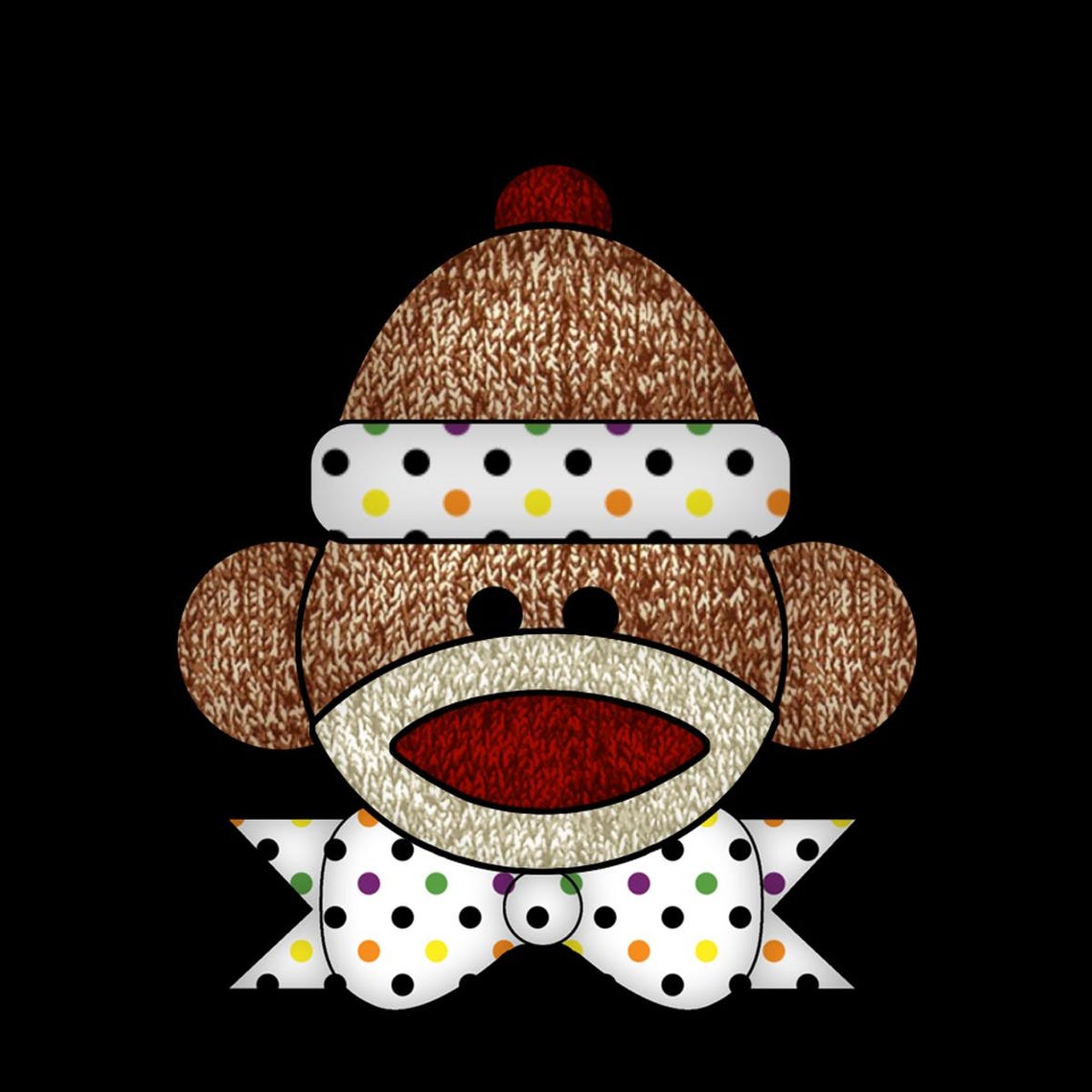 Halloween Sock Monkey Clipart With Bonus 12x12 Digital Papers for ...