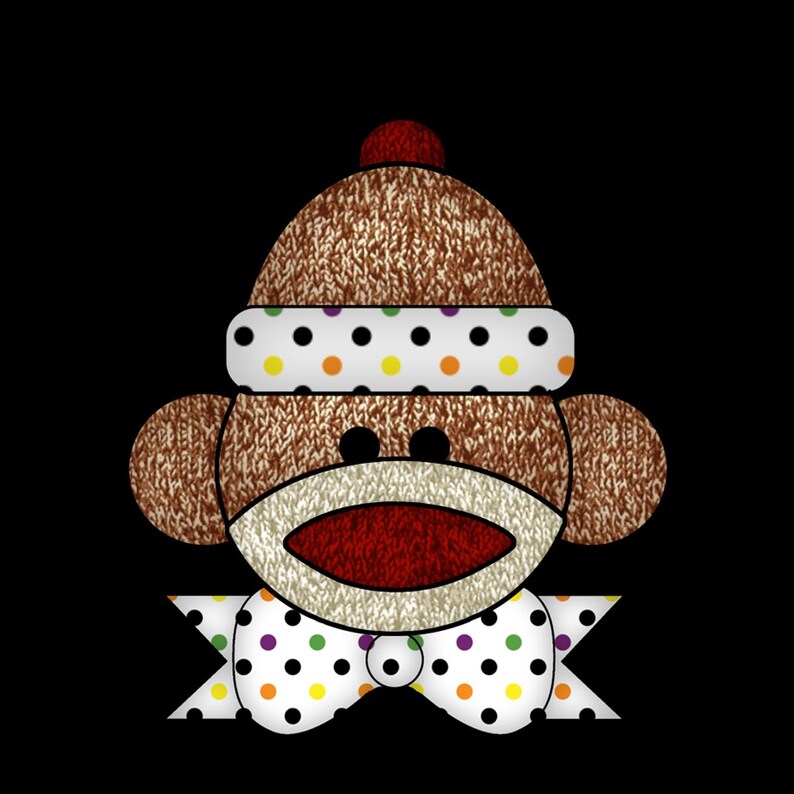 Halloween Sock Monkey Clipart With Bonus 12x12 Digital Papers for ...