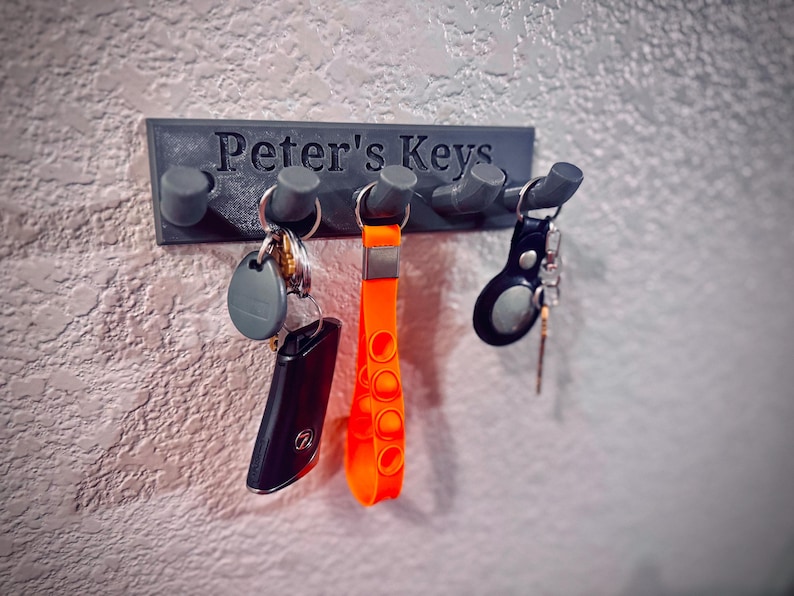 Personalized Key Holder for Wall, Custom Key Rack, Housewarming Gift ...