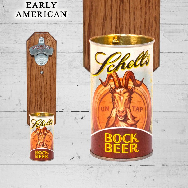 Wall Mounted Groomsmen Gift Bottle Opener With Schell's Bock Beer ...