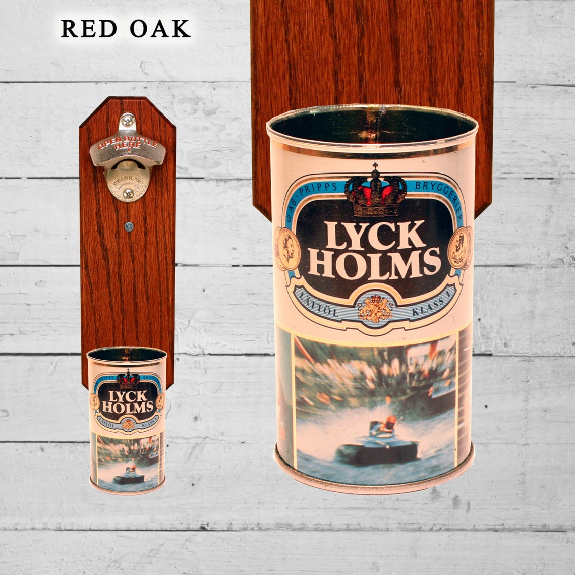 Bar Gift Swedish Wall Mounted Bottle Opener With Vintage Lyck - Etsy