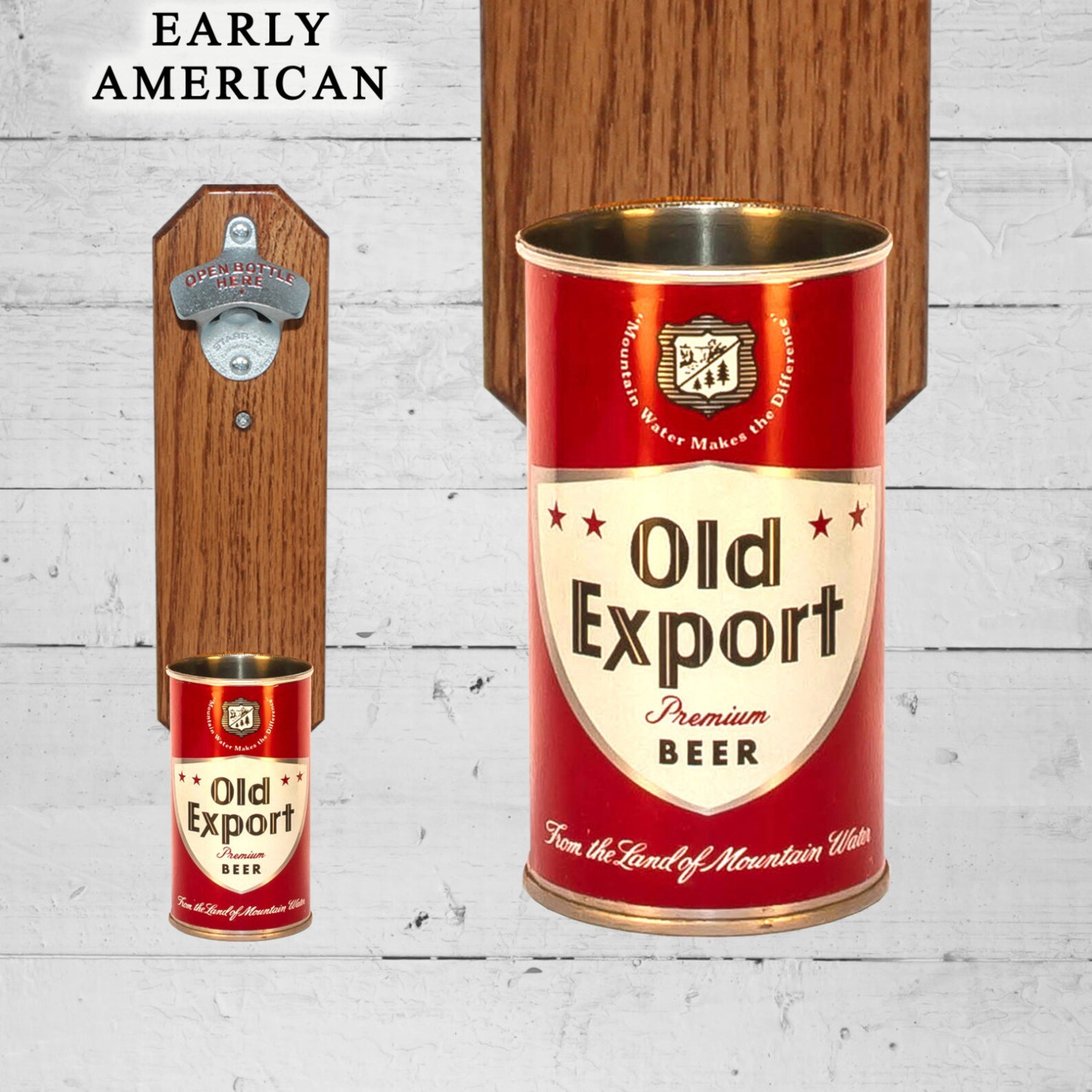 Old Export Wall Mounted Bottle Opener With Vintage Beer Can - Etsy