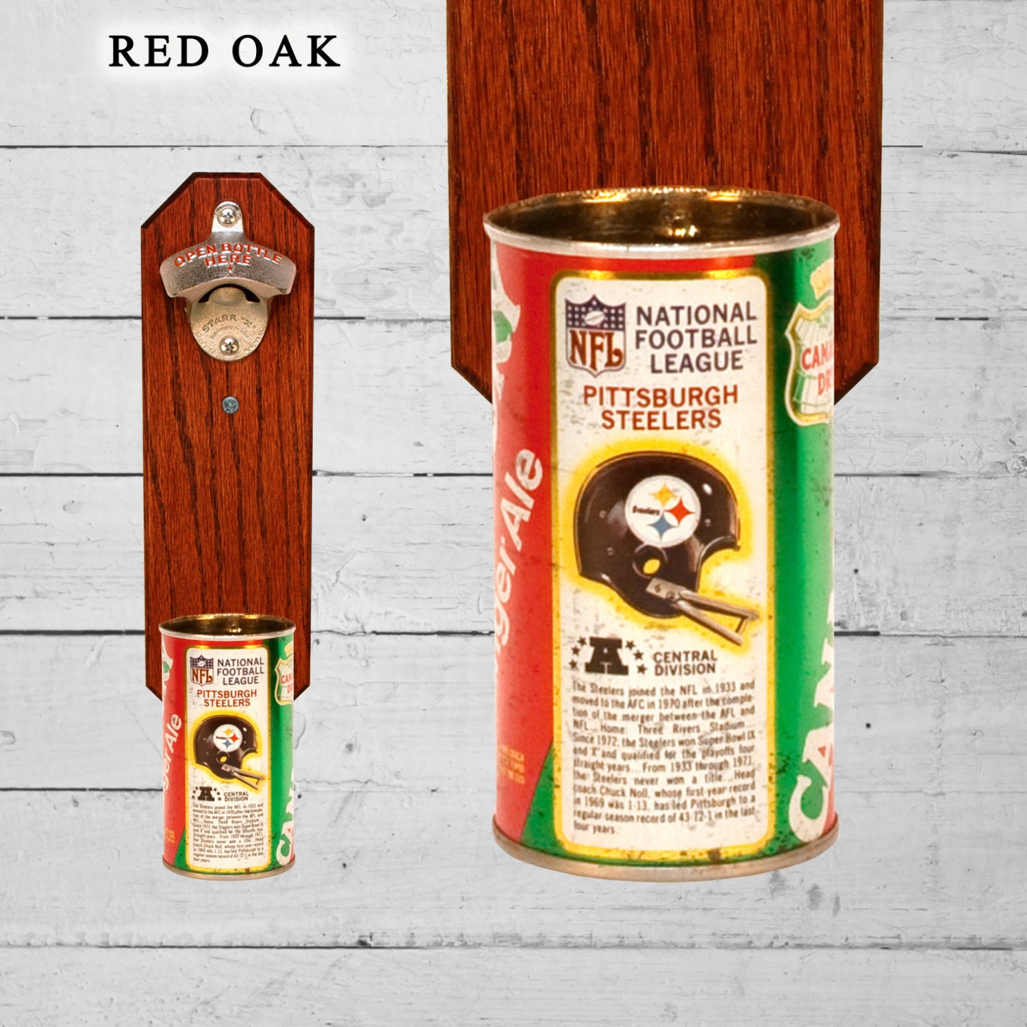 Beer Accessory Pittsburgh Steelers Wall Mounted Bottle Opener | Etsy