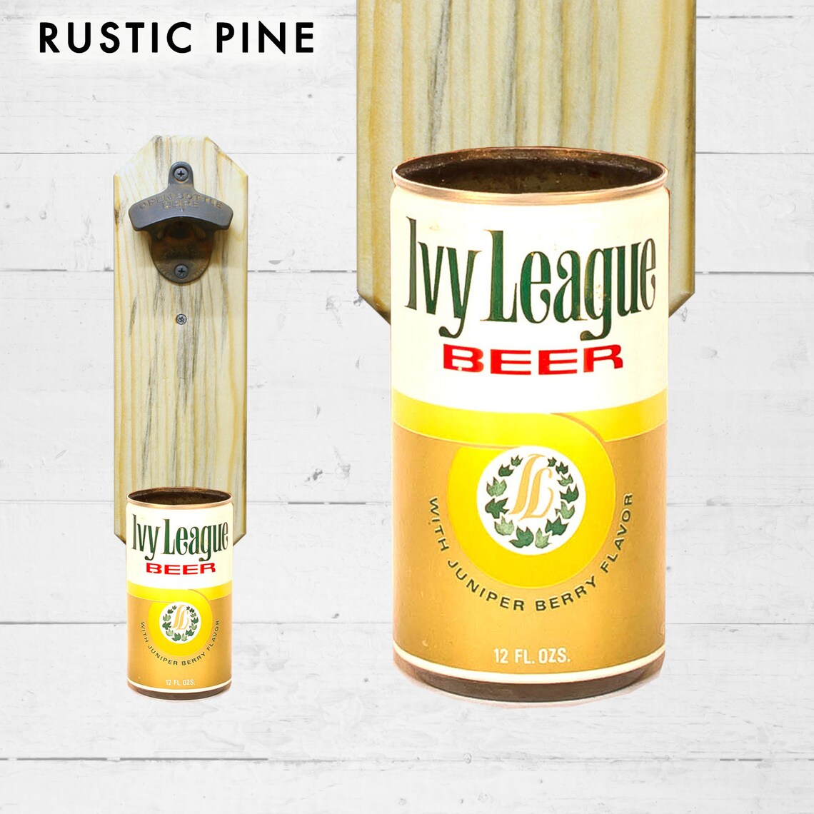 Ivy League Wall Mounted Bottle Opener With Vintage Beer Can | Etsy