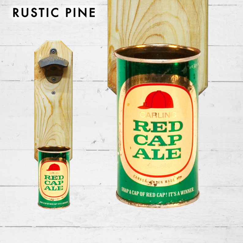 Carling Bottle Opener With Vintage Red Cap Ale Beer Can Cap - Etsy