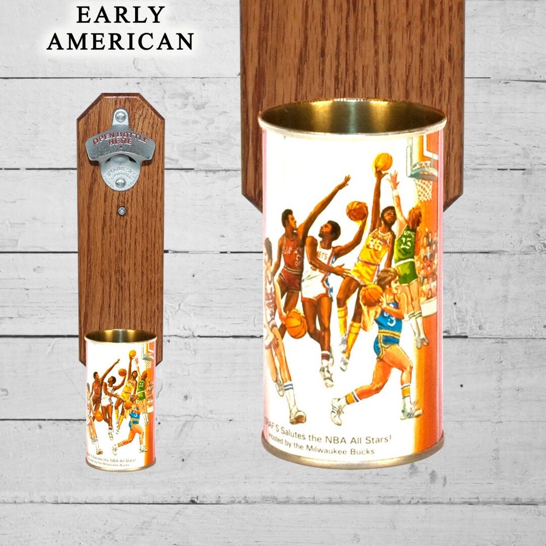 NBA All Star Game Bottle Opener With Vintage Graf's Root Beer Can Cap ...