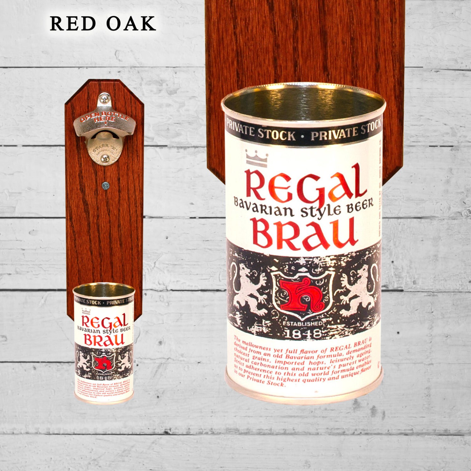 Regal Brau Bavarian Style Wall Mounted Bottle Opener With Vintage Beer ...