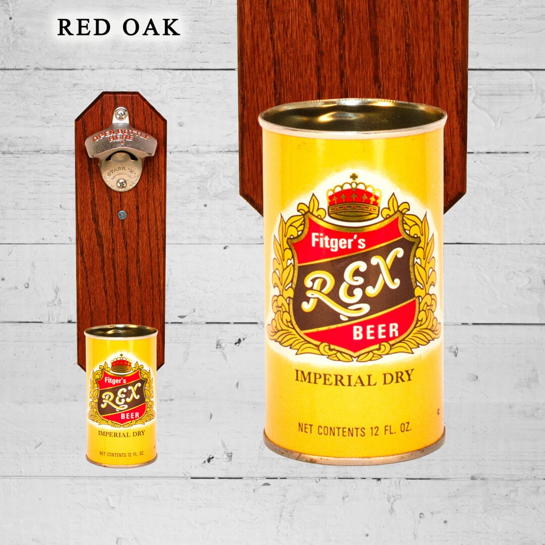 Rex Beer Wall Mounted Bottle Opener With Vintage Capcatcher - Etsy
