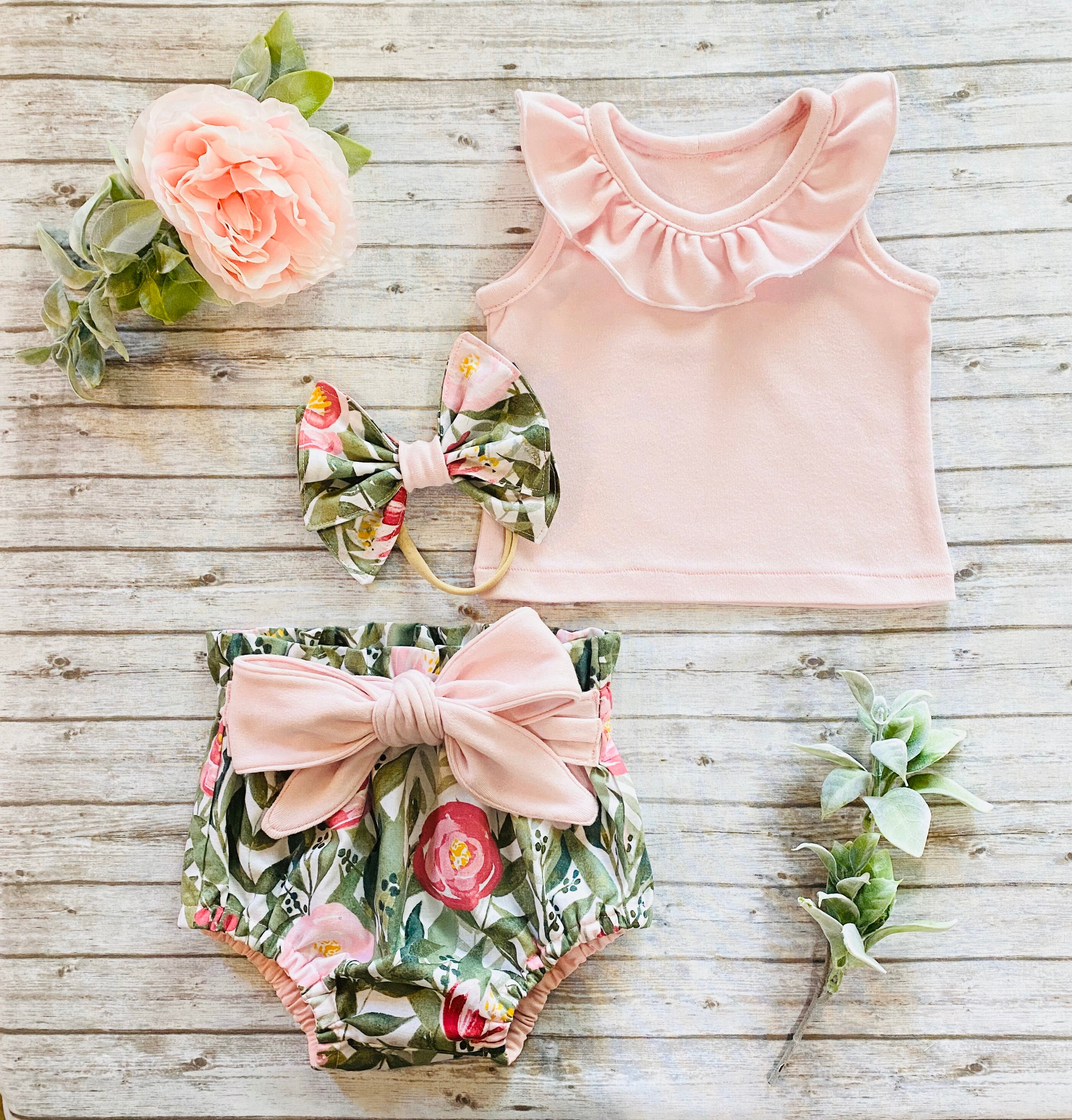 3 pc paper bag bummie set | Etsy